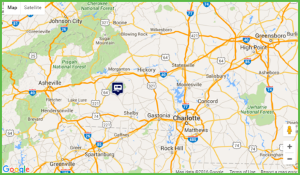 Map Showing Location of Grand View Campground and RV Park ⋆ Grand View ...